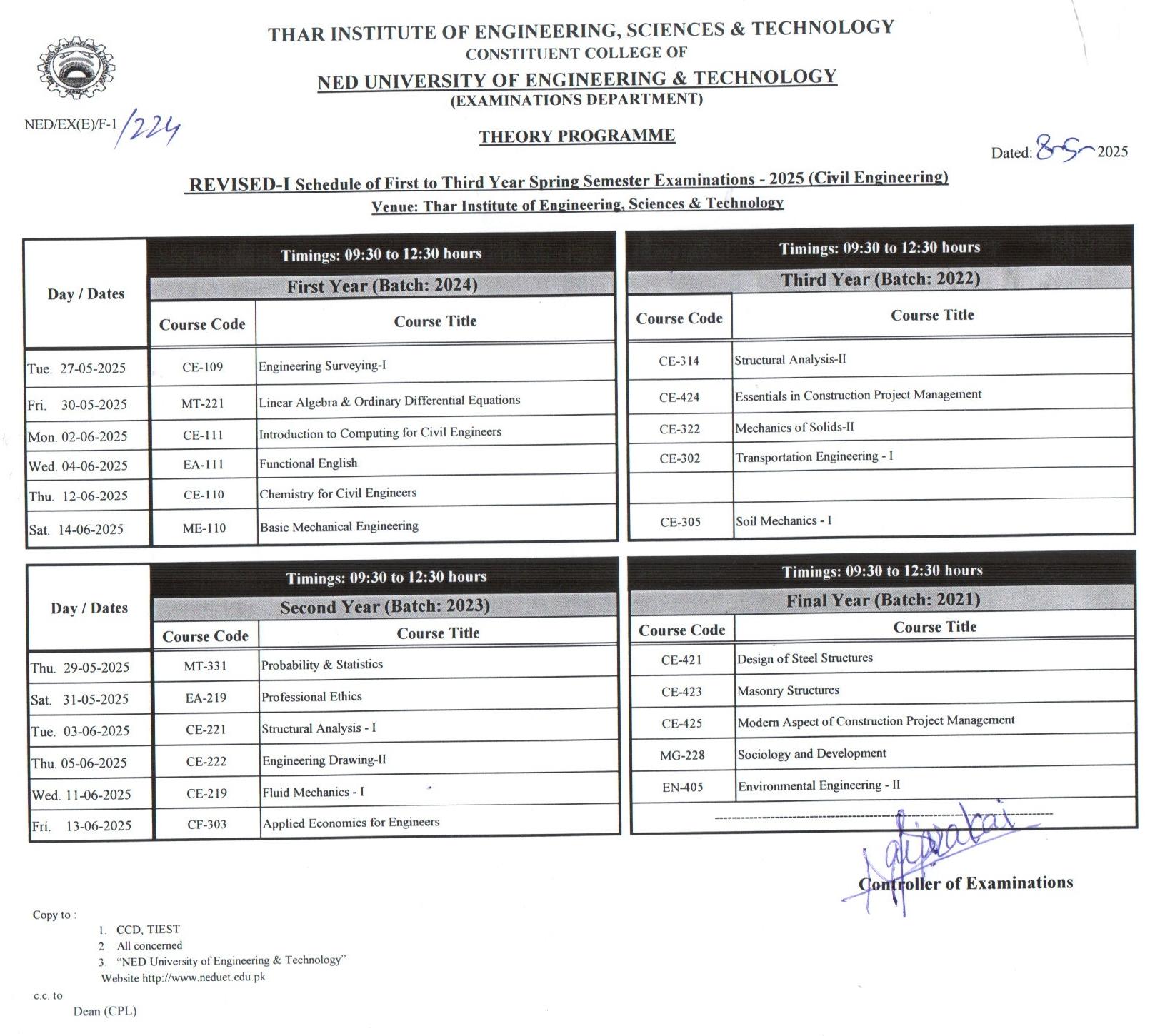 Department of Civil Engineering | Civil Engineering Department (Thar Campus)